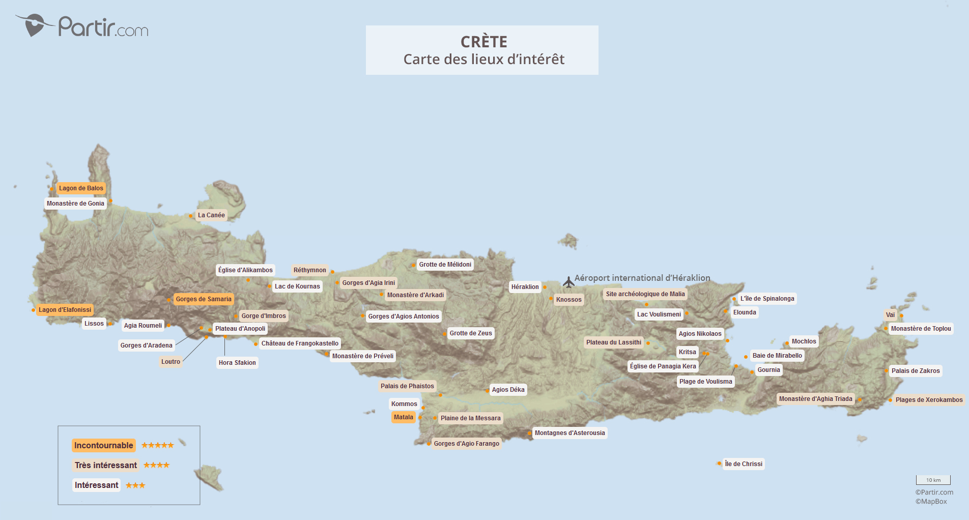 Que voir en Crète : cartes touristiques et incontournables Que voir en Crète : cartes touristiques et incontournables