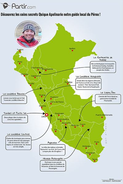 4 cartes touristiques du Pérou. Que voir ? Notre Top des lieux à visiter