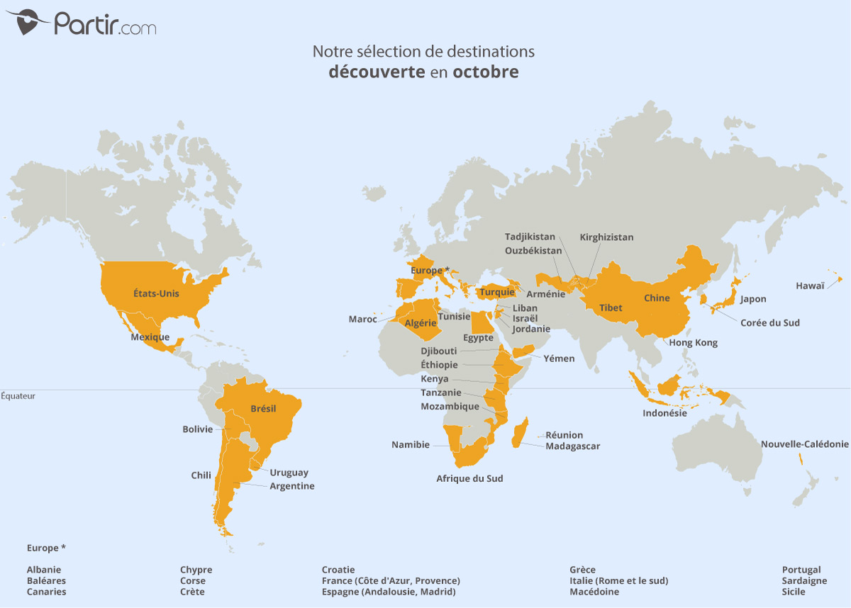 Voyages en octobre : les meilleures idées de destinations Voyages en octobre : les meilleures idées de destinations